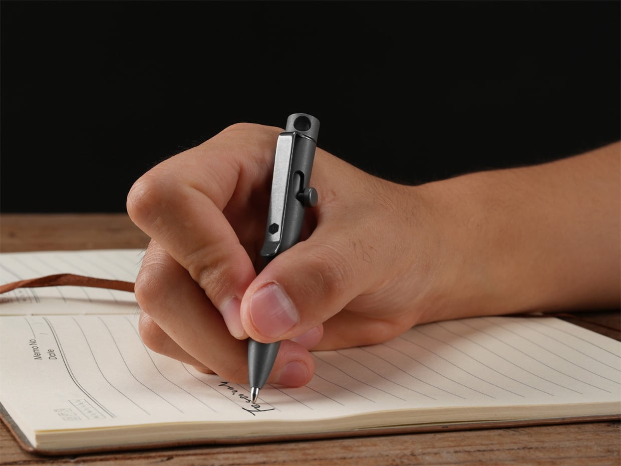 KeyUnity Mini Bolt Action Pen Won't Stick Out of Your Pocket