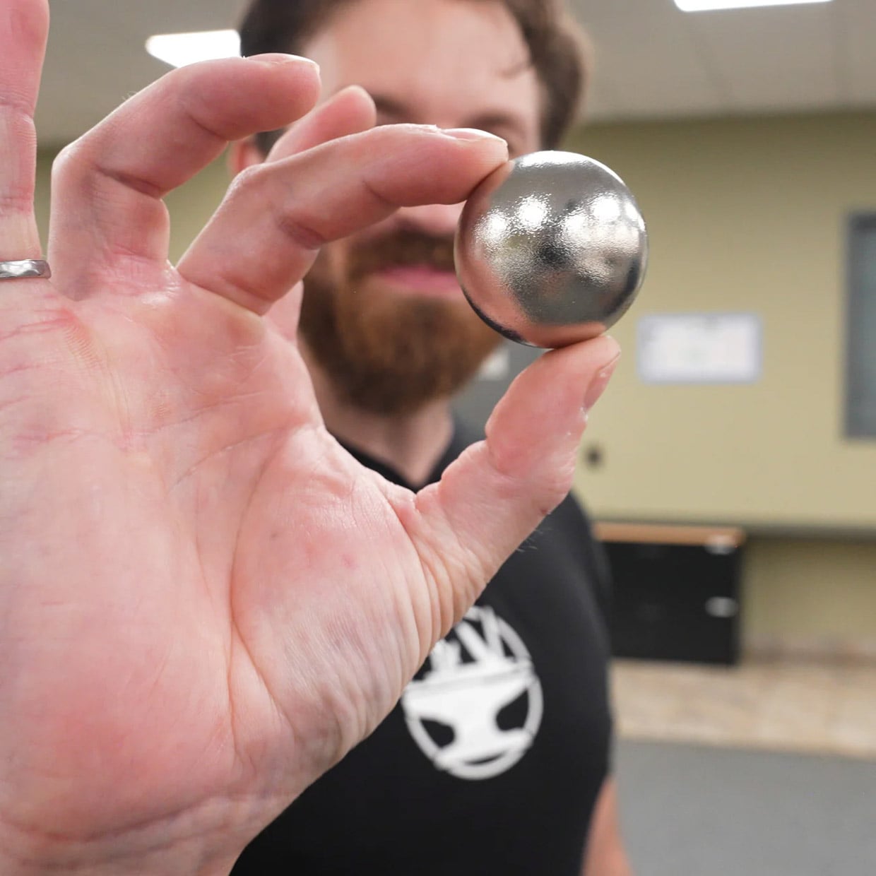 This Nanotech Metal Ping Pong Ball Is Nearly Indestructible