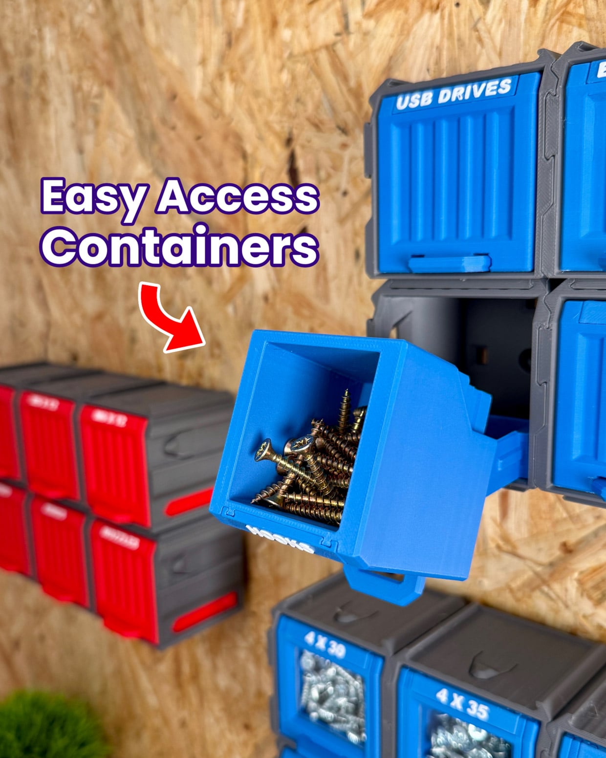 These Modular Parts Storage Bins Look Like Tiny Cargo Containers