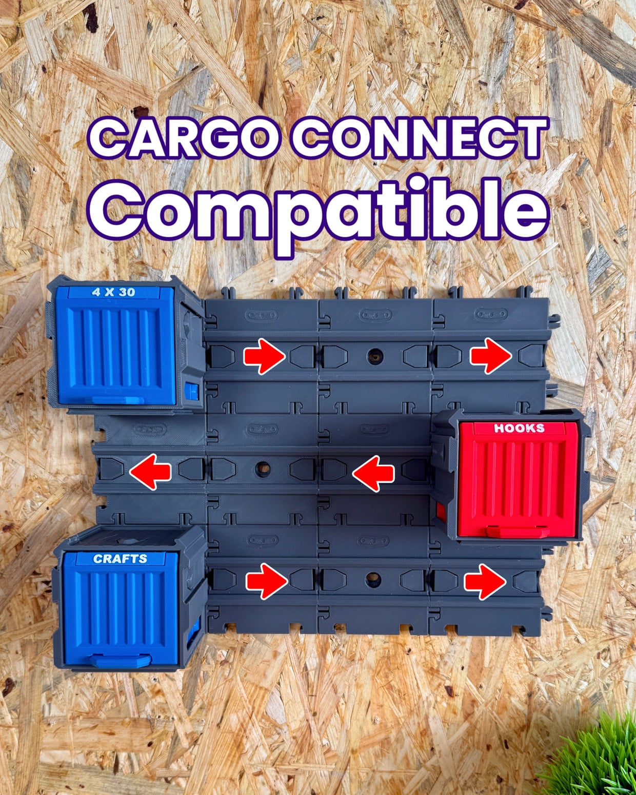 These Modular Parts Storage Bins Look Like Tiny Cargo Containers