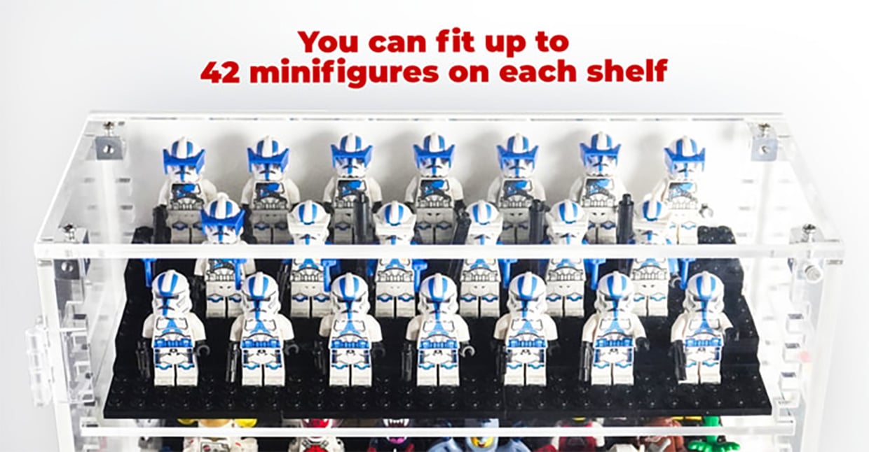 Show Off Your LEGO Minifigure Collection in Brixter Display Cases