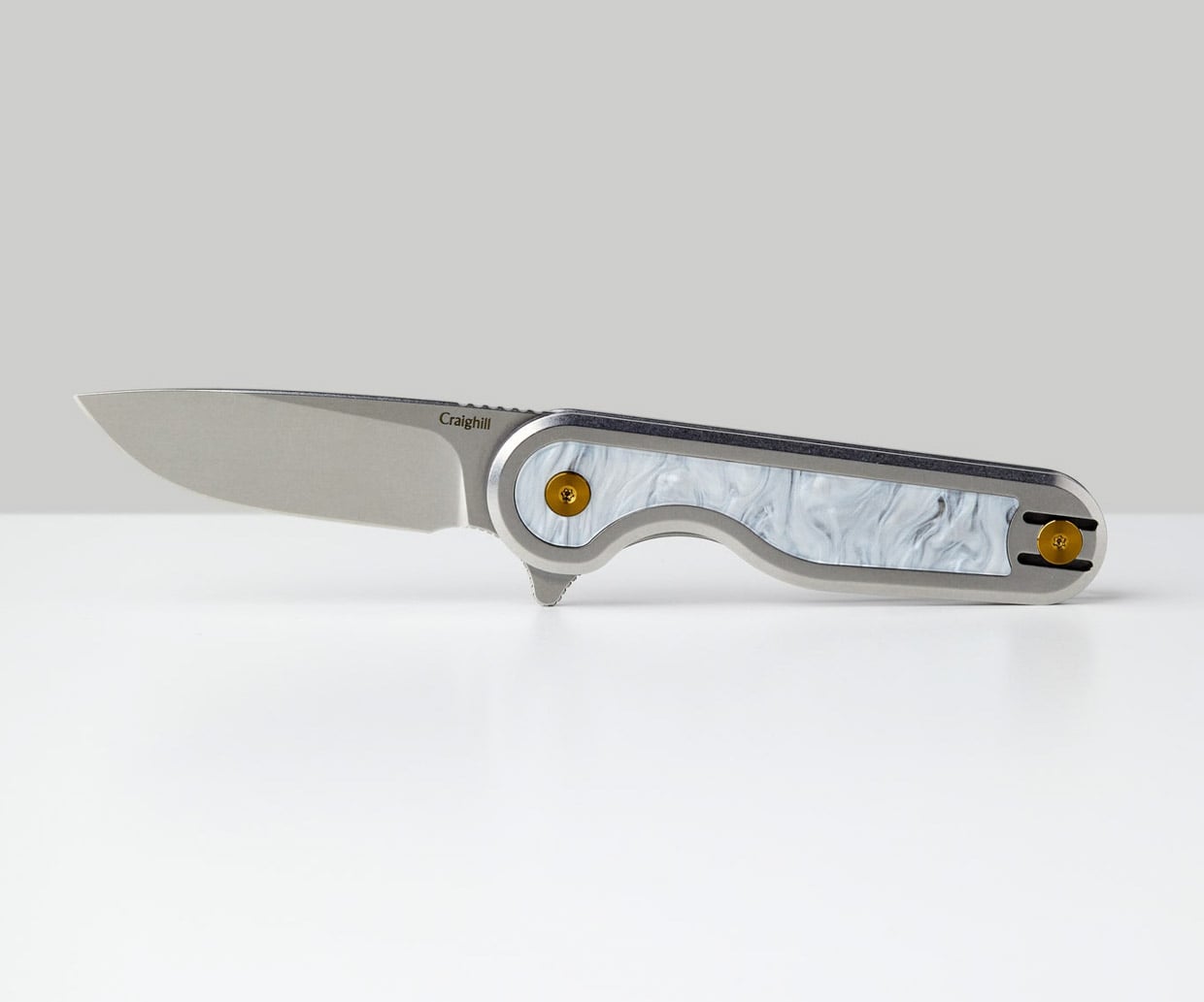 This Special Craighill Rook Knife Is a Shiny Steel and Brass Beauty