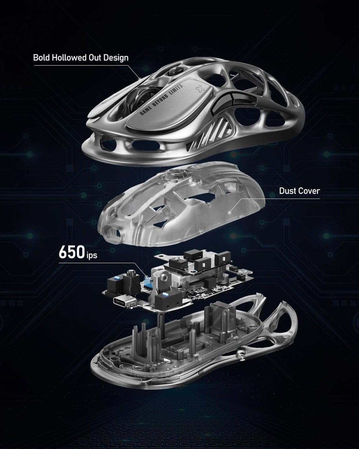GravaStar Mercury M1 Pro Mouse Looks Like Alien Technology