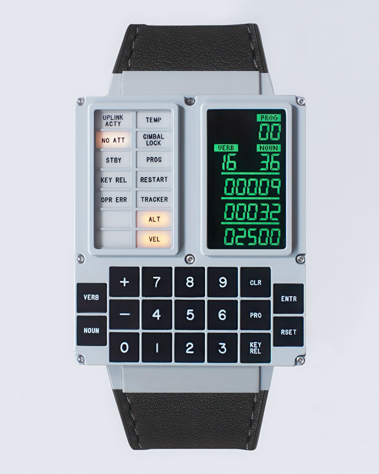 This Retrofuturist Wristwatch Is Based on Apollo's Guidance Computers