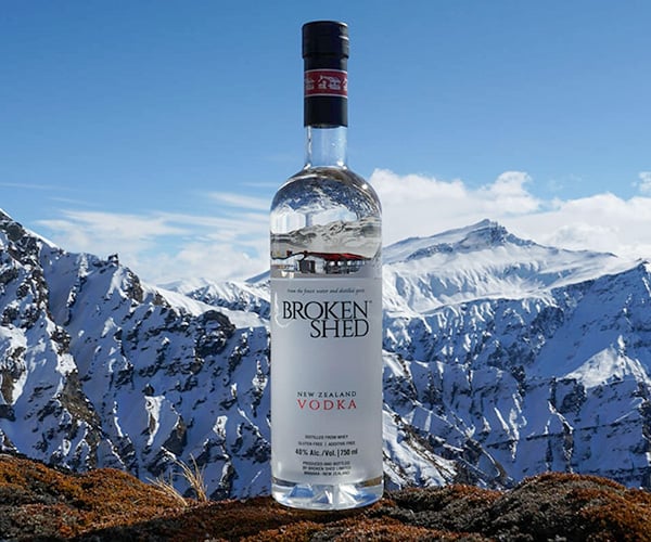 Broken Shed Vodka Is Made from New Zealand Mountain Waters