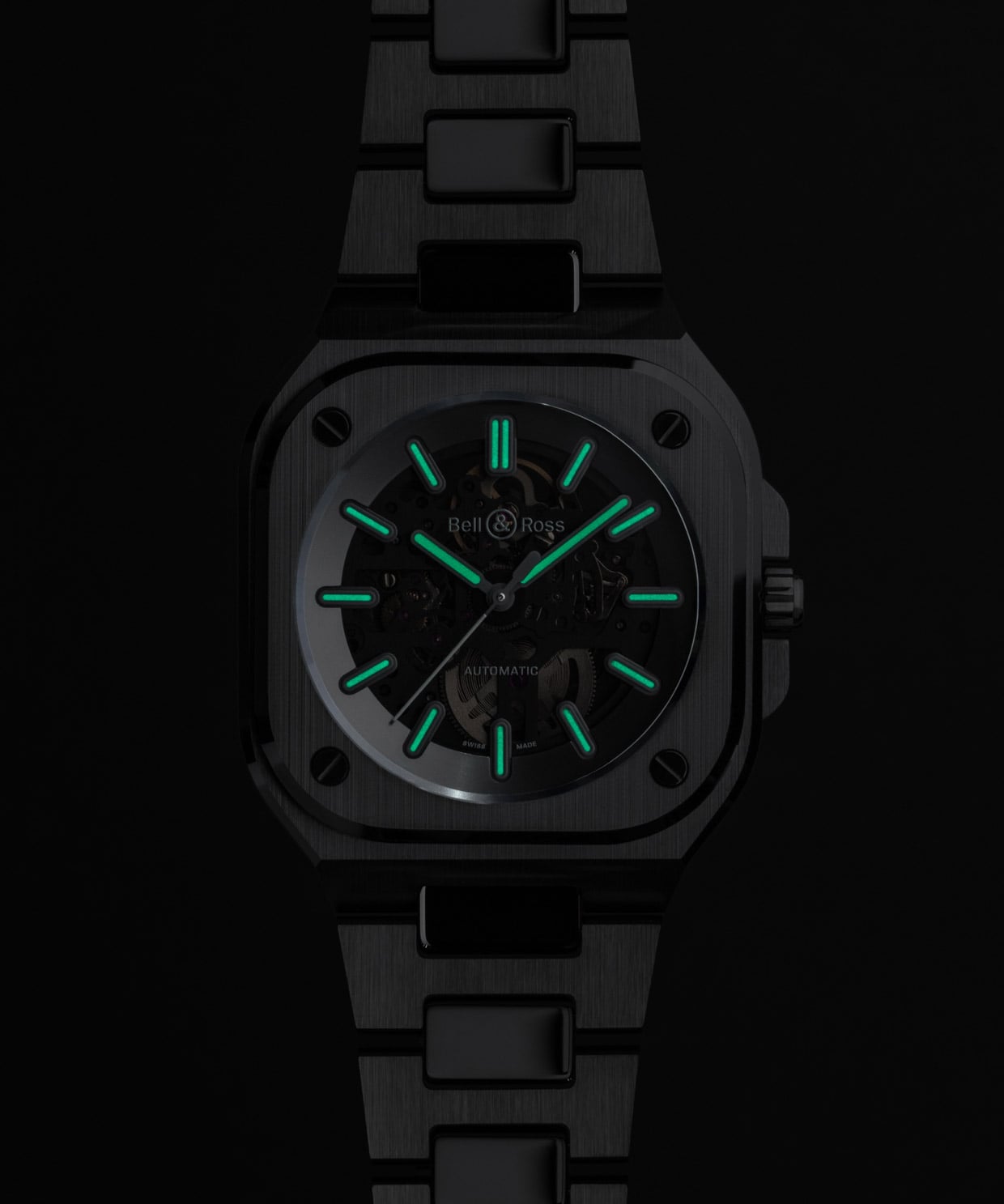 Bell & Ross BR-05 Skeleton Phantom Ceramic Watch: Black Is Anything But ...