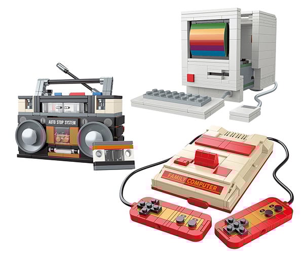 Get Your Geek on with These Retro Gadget Building Brick Sets