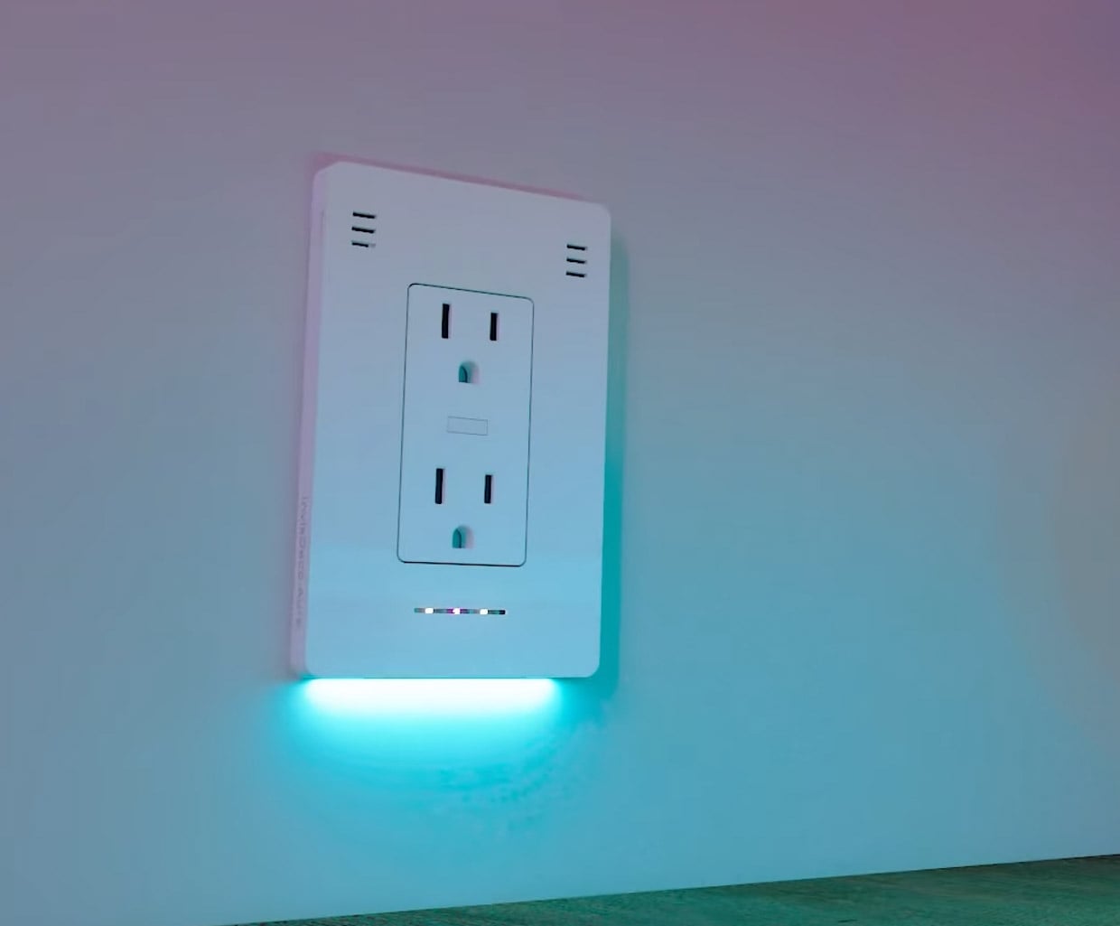 The InvisOutlet Aura Adds Color and Smarts to Your Wall Outlets