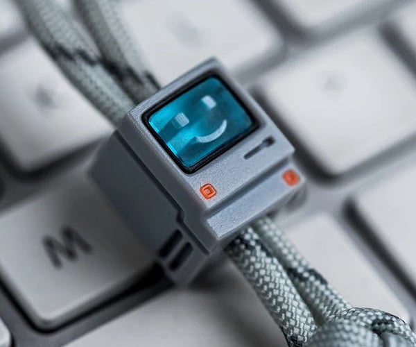 This EDC Lanyard Bead Looks Like a Tiny Macintosh Computer