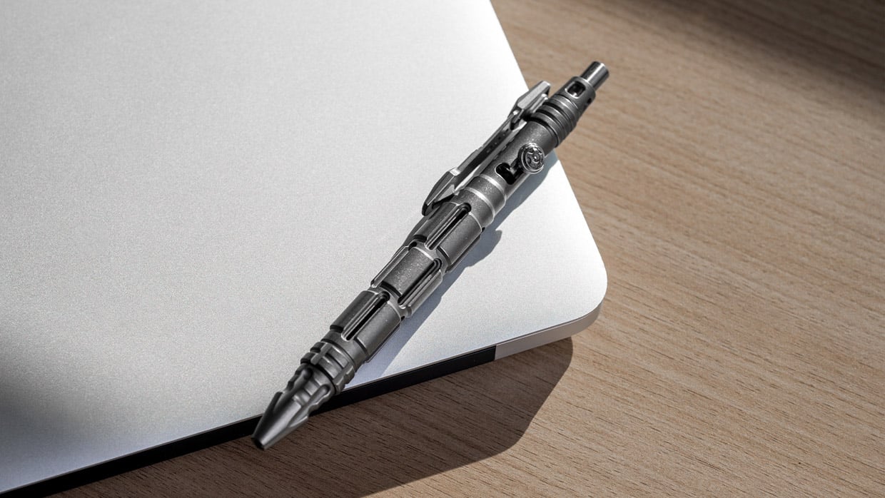 Titaner’s Mecha-Inspired Titanium Pen Is Built Like a Machine