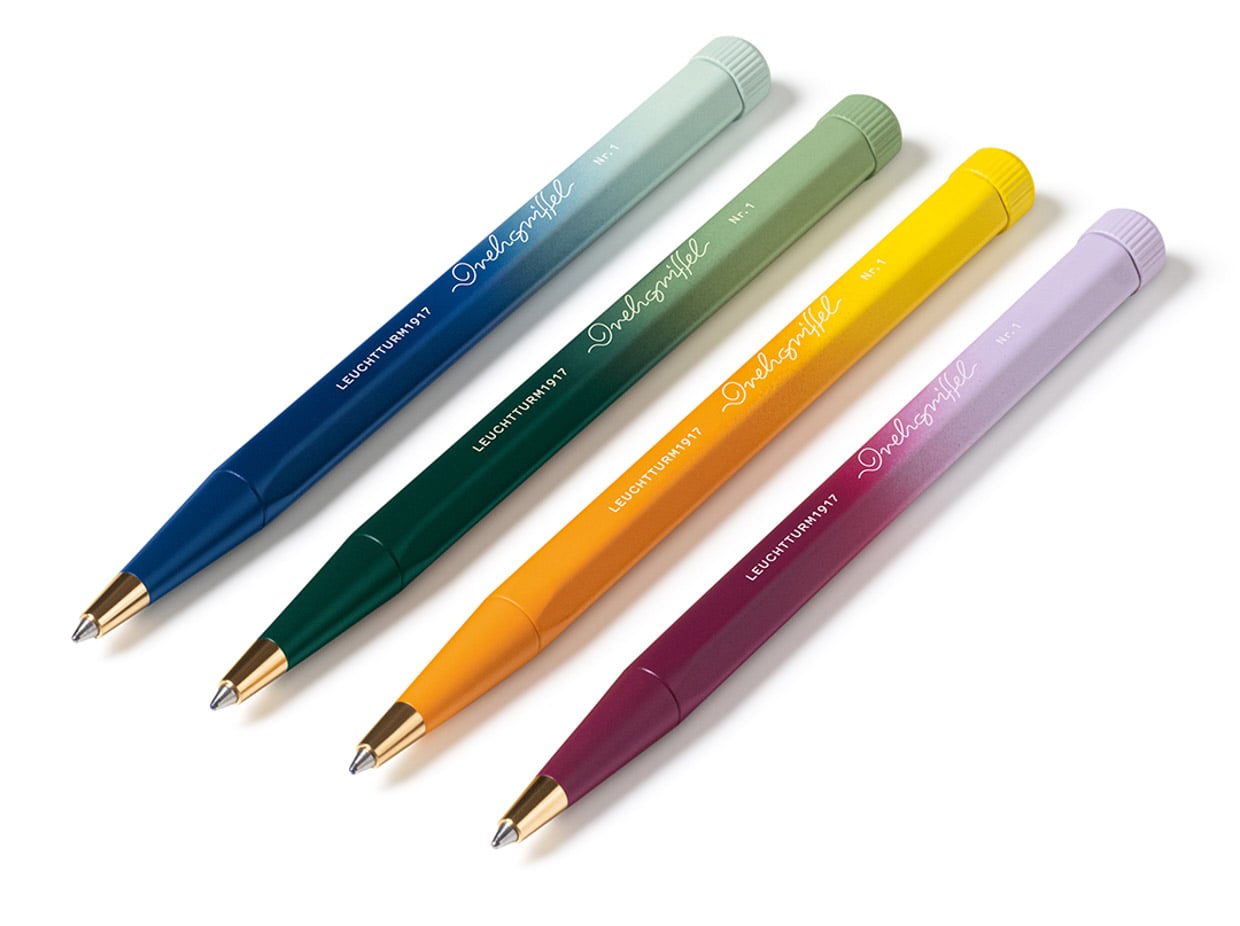 Colorful Gradient Machined Pens from LEUCHTTURM1917