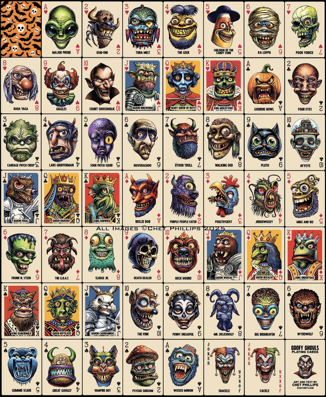 Shuffle Up Some Halloween Horrors with These Monster Portrait Playing Cards