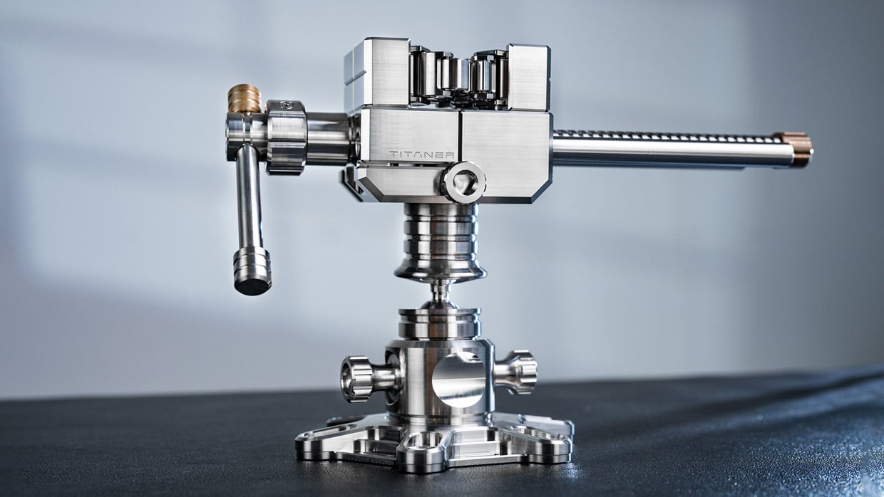 Titaner’s Titanium Fractal Vise a Work of Mechanical Art