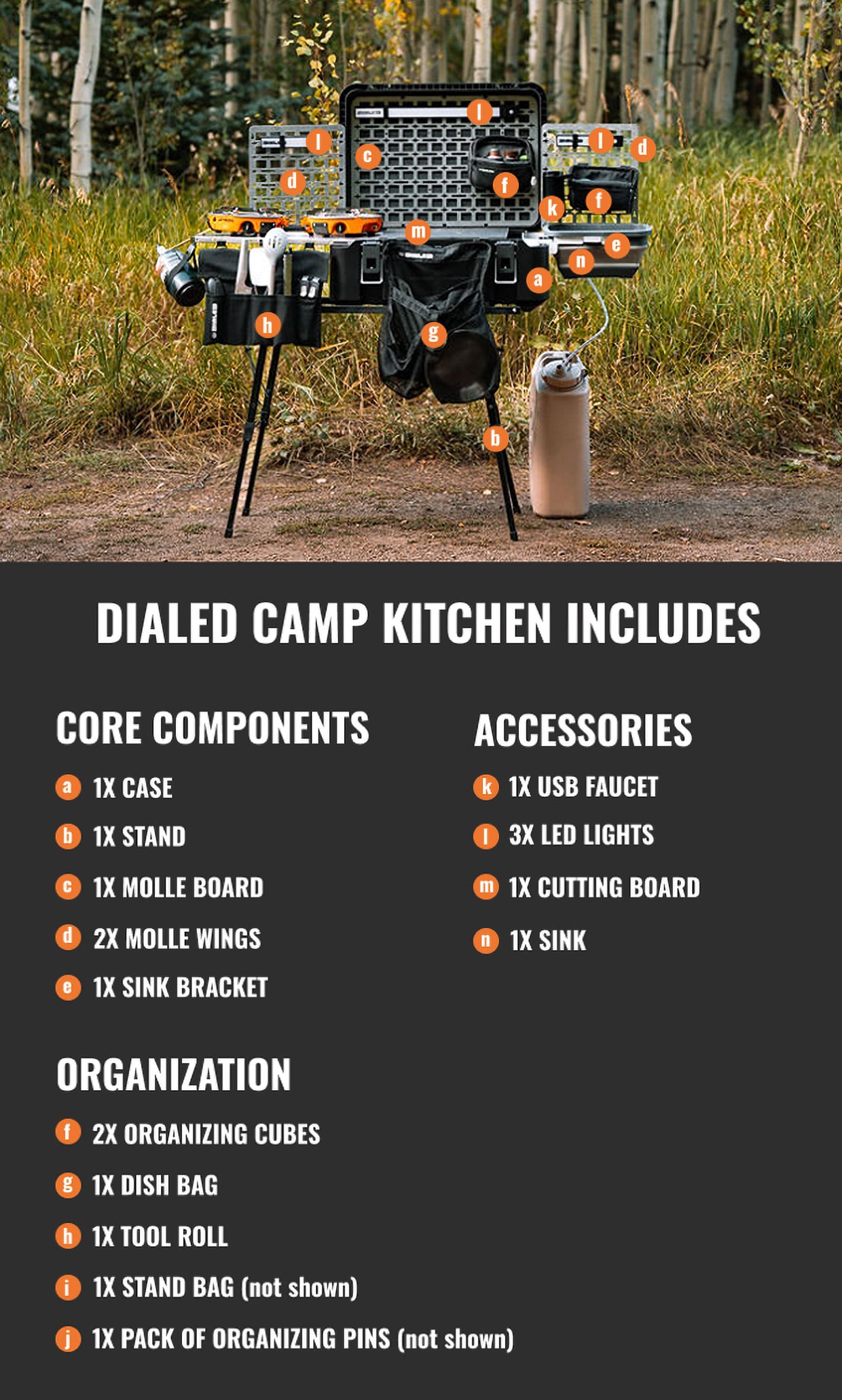 Dialed Outdoor’s Camp Kitchen Brings Order to Campsite Cooking