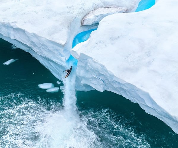 An Extreme Quest to Kayak Down an Ice Waterfall