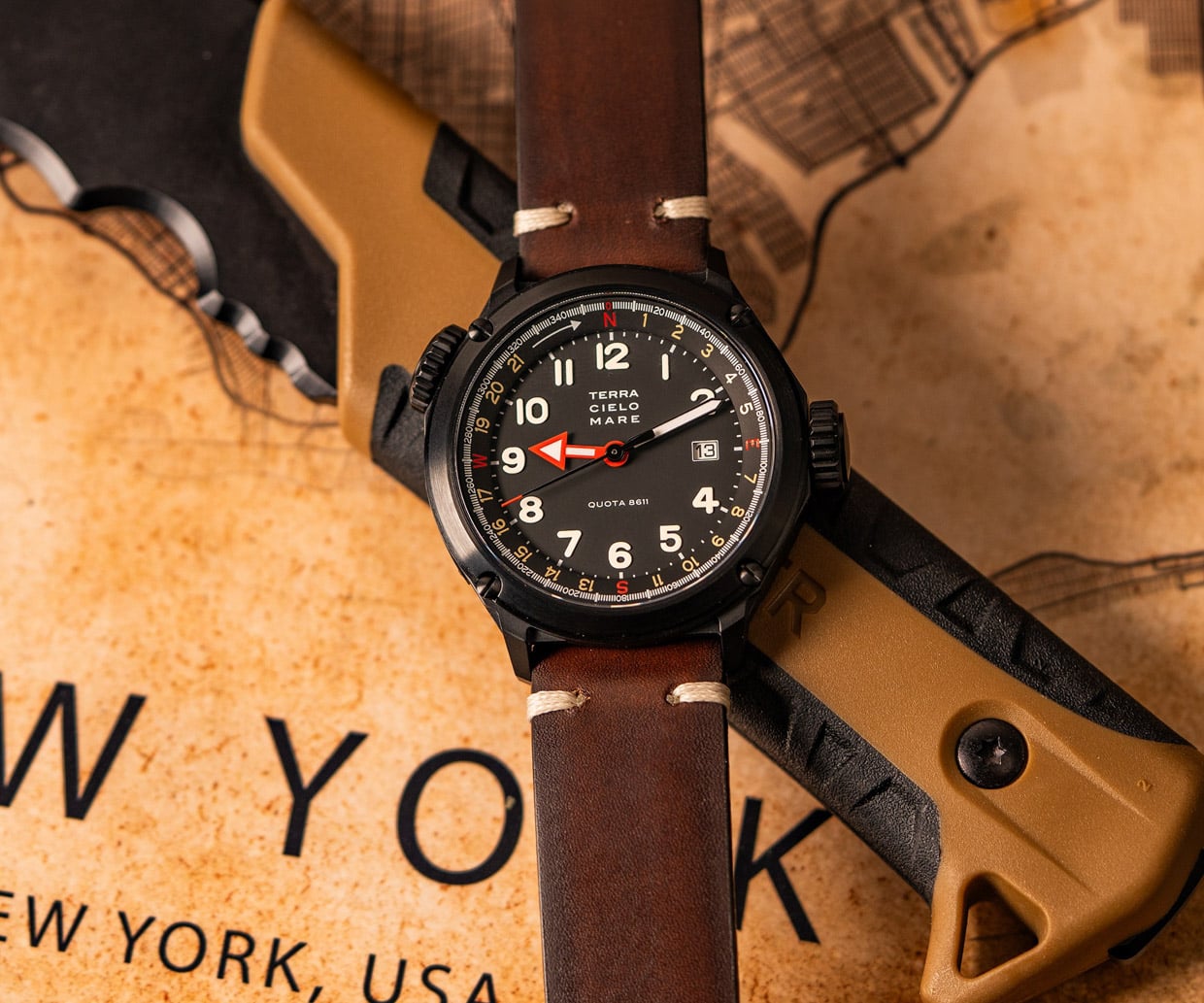 Terra Cielo Mare Orienteering Quota 8611 Watch Is Ready for Any Terrain