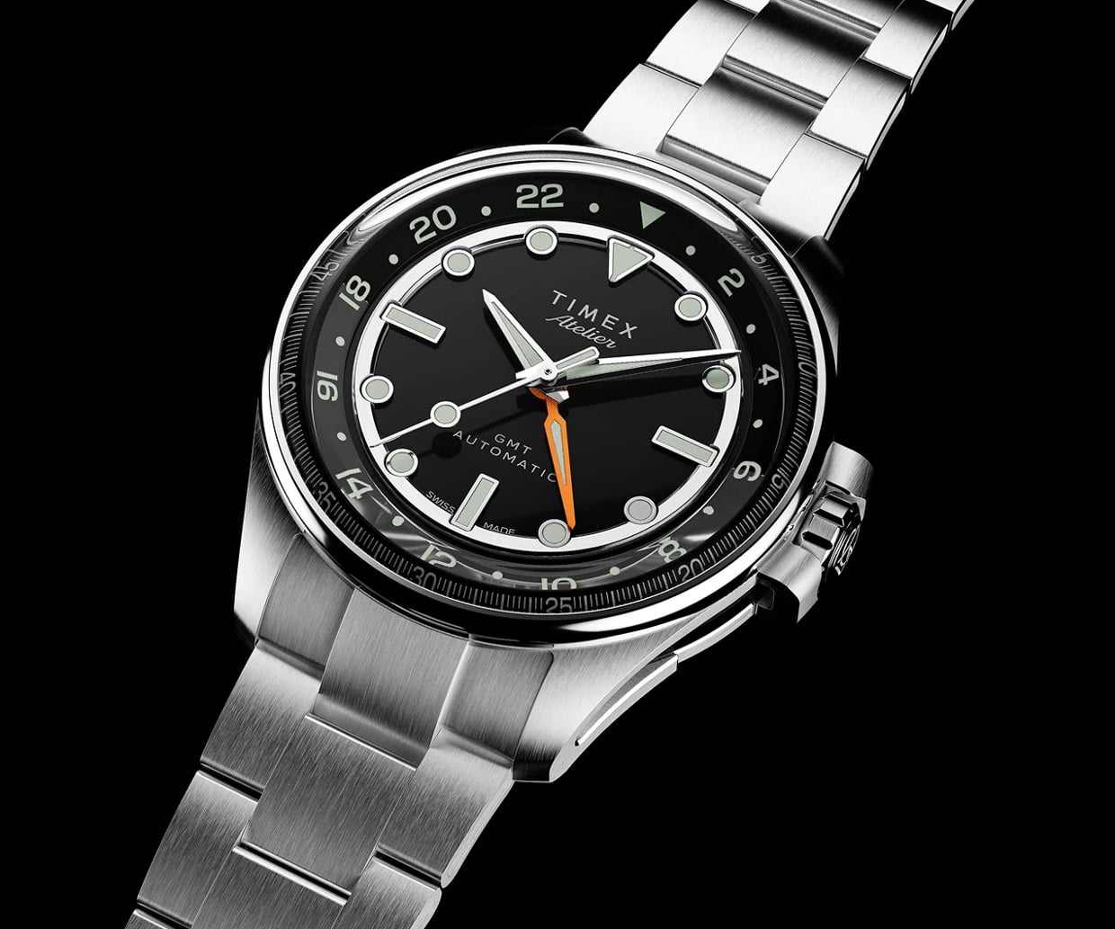 The Timex Atelier GMT24 M1A Combines Swiss Craftsmanship and Timeless Style