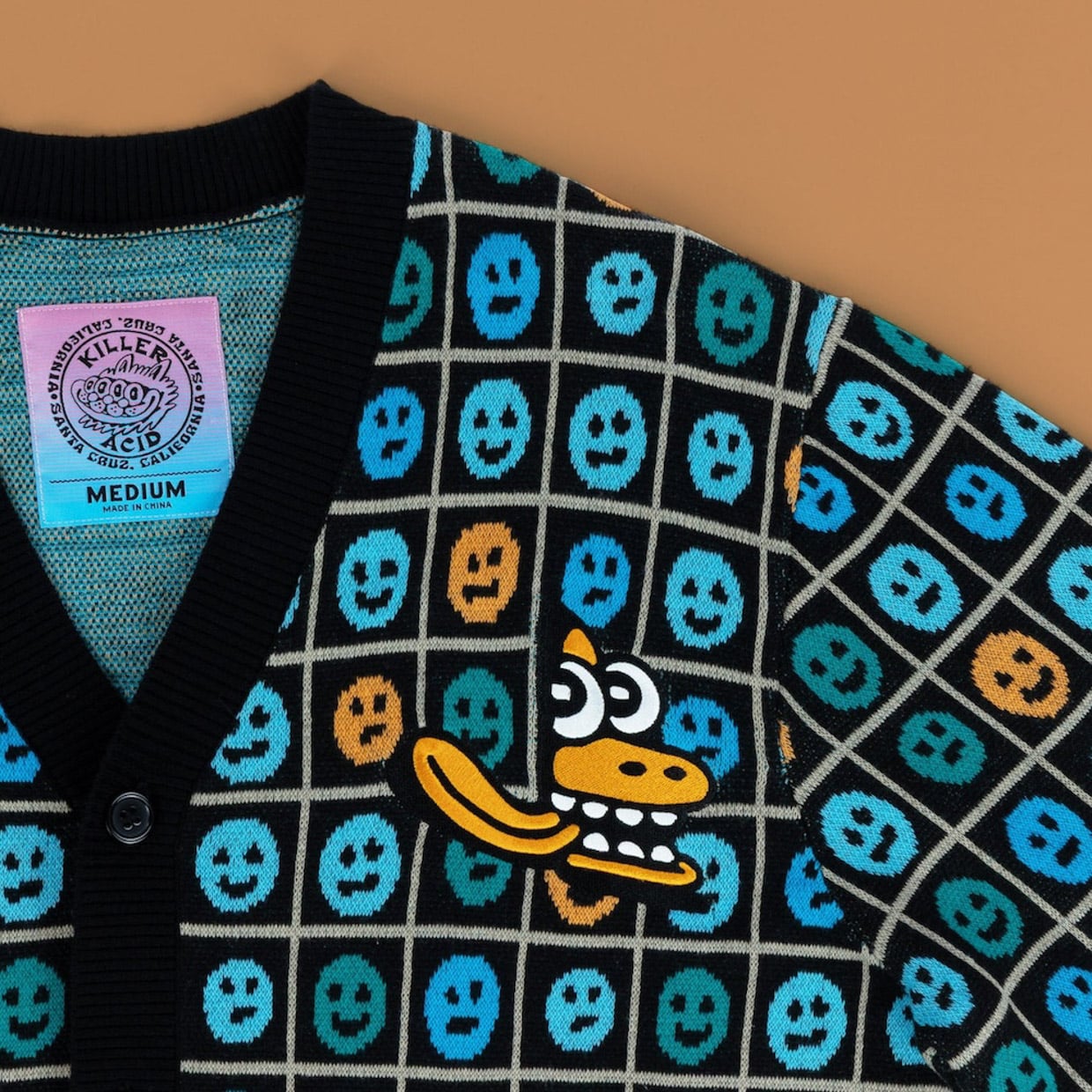 This Killer Acid Cardigan Sweater Ups Your Dad Cred