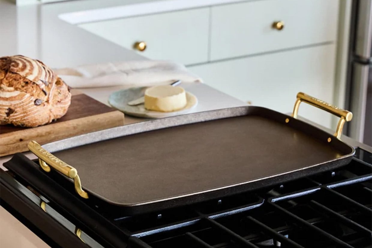 Smithey's Cast Iron Double Burner Griddle Will Cook Meals for a Lifetime