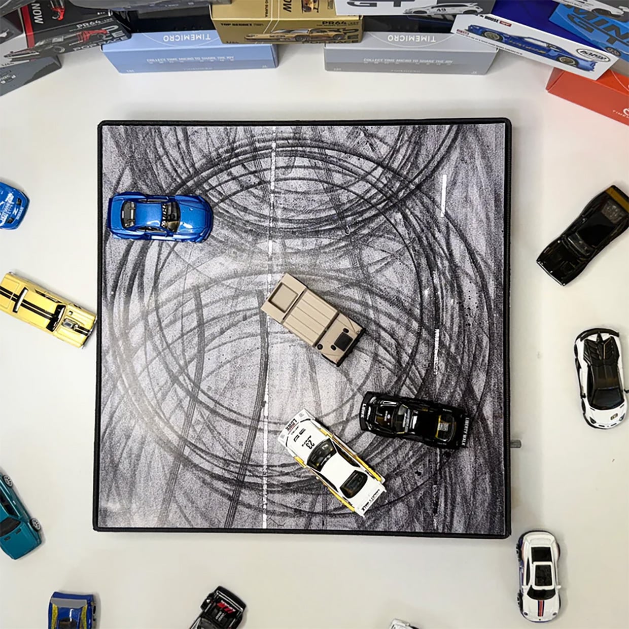 Motorized Drift Pad Spins Hot Wheels in Endless Circles