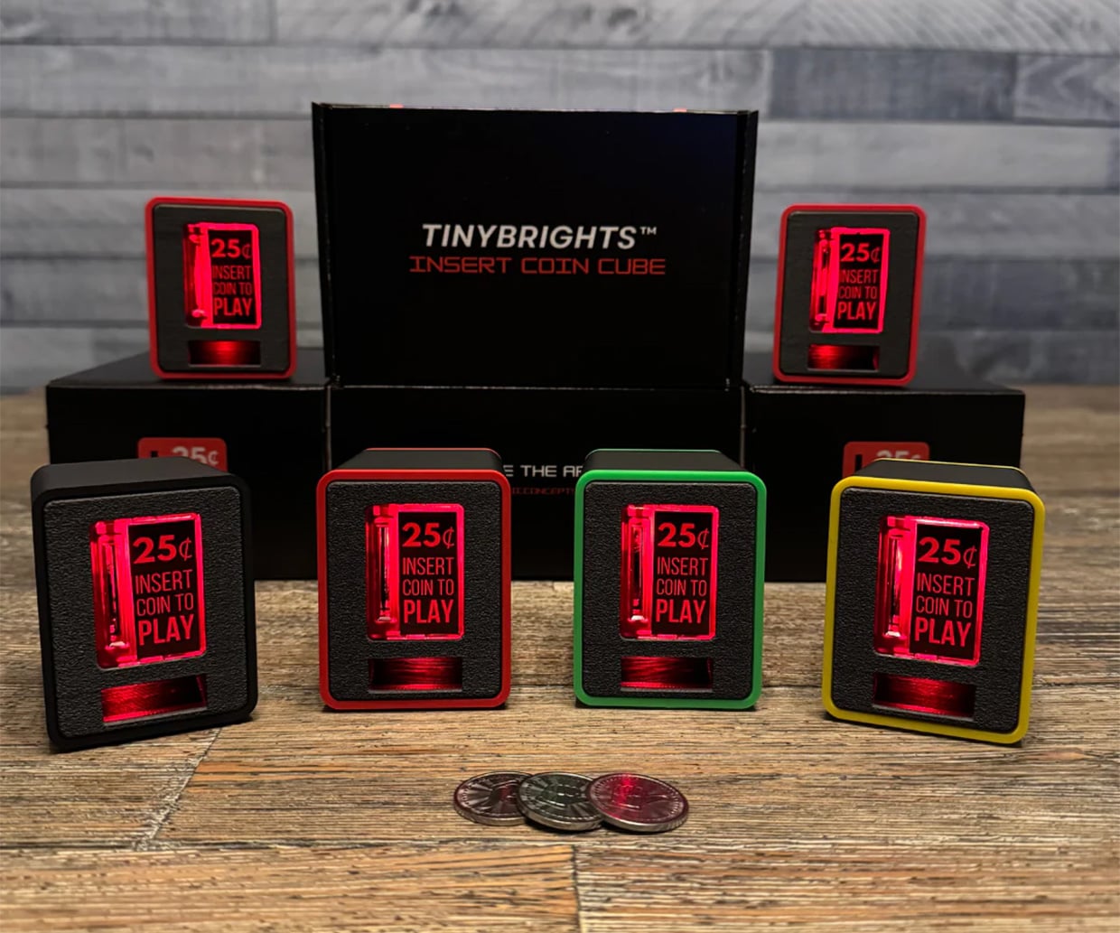 This Insert Coin Cube Is Missing the Rest of the Arcade Machine