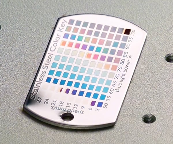 Changing Metal Colors with a Laser Engraver