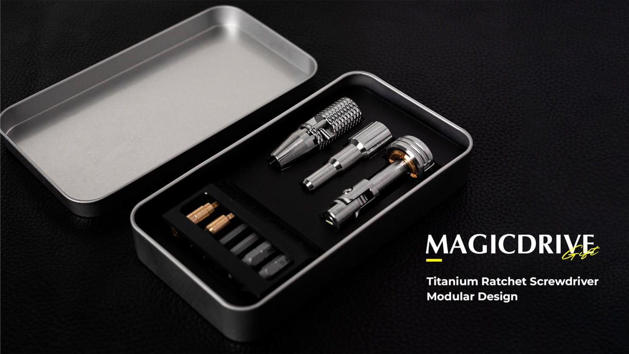 MagicDrive: an Adjustable-Angle Ratchet Screwdriver for EDC Toolkits