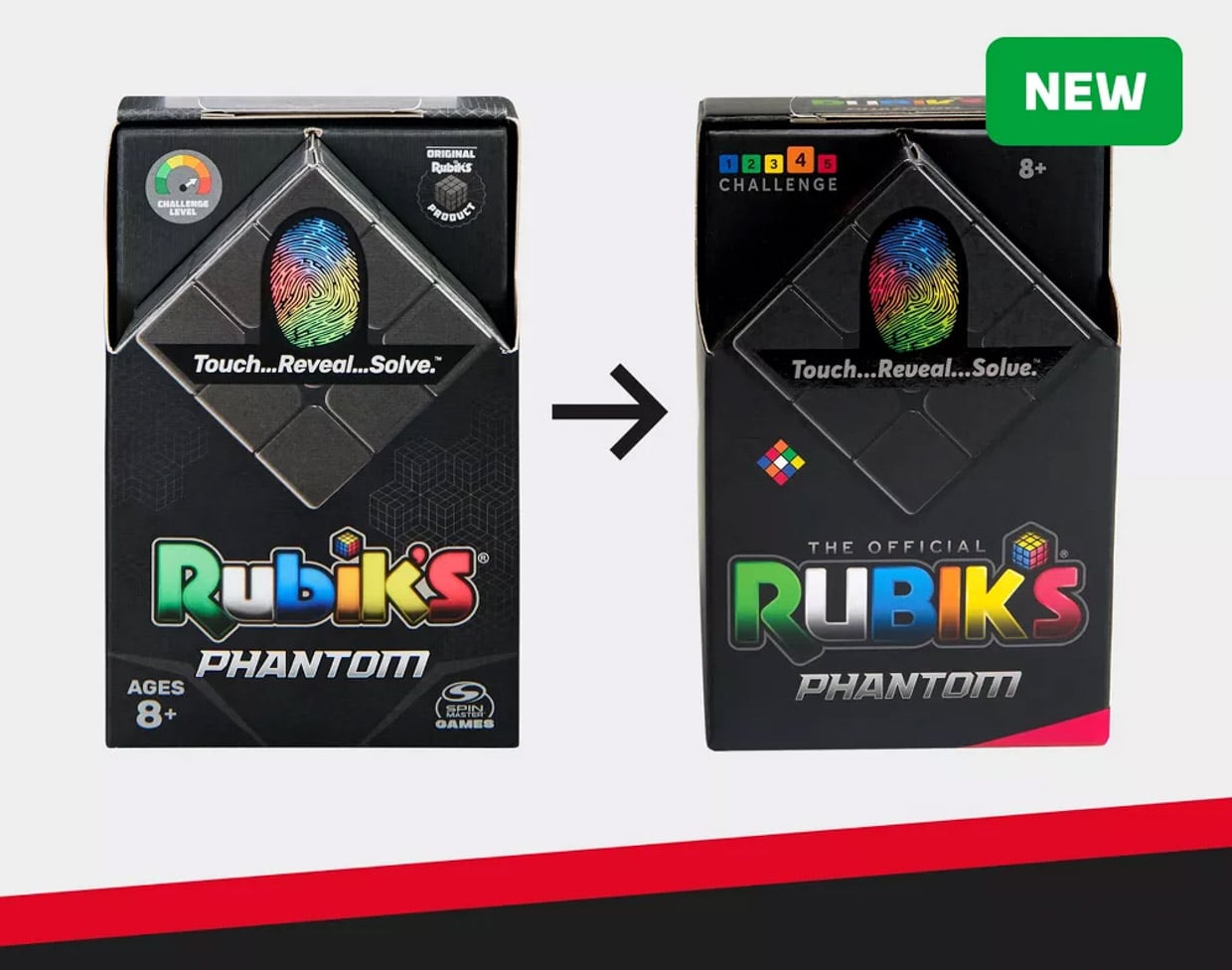 The Rubik’s Phantom Cube Is All Black Until You Pick It Up