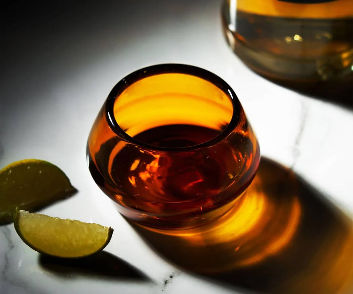 Amber Tequila Glass: Sip and Enjoy