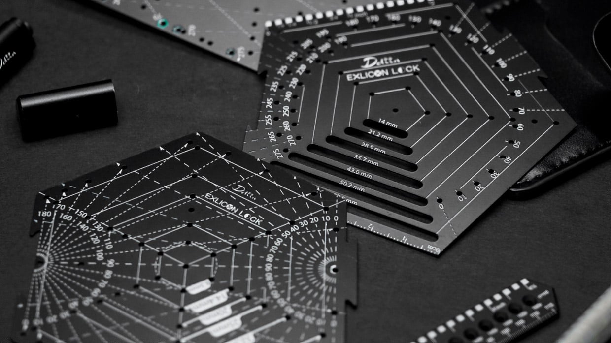 Exlicon Lock Black Drawing Tools Make Shapes and Perspectives Easy