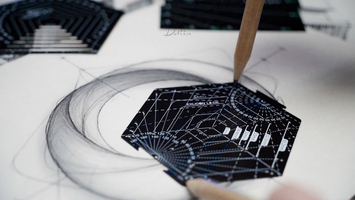 Exlicon Lock Black Drawing Tools Make Shapes and Perspectives Easy
