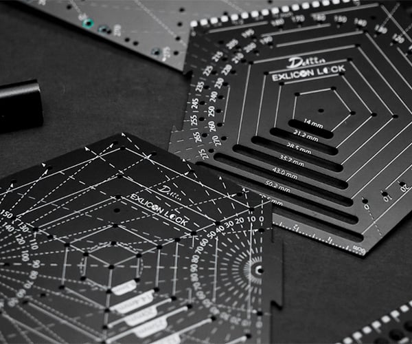 Exlicon Lock Black Drawing Tools Make Shapes and Perspectives Easy