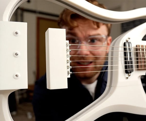 This Electric Guitar Has Strings That Float with Magnets