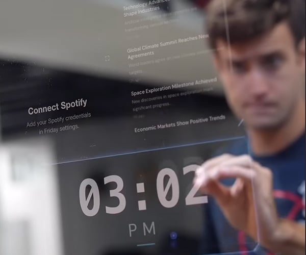 A DIY Smart Mirror That Works Like Minority Report