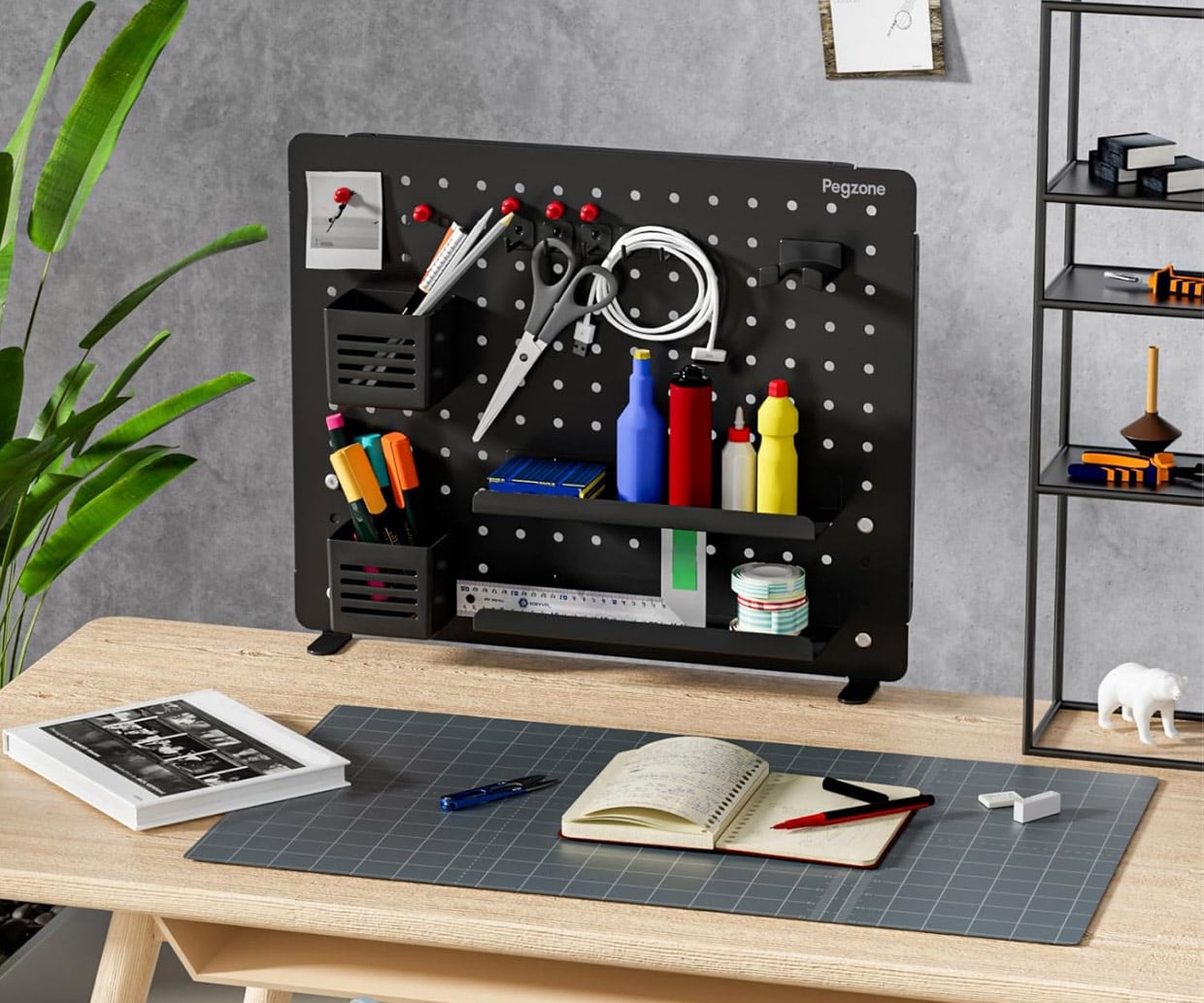 Pegzone's Clamp-On Desk Panel Instantly Adds More Workspace