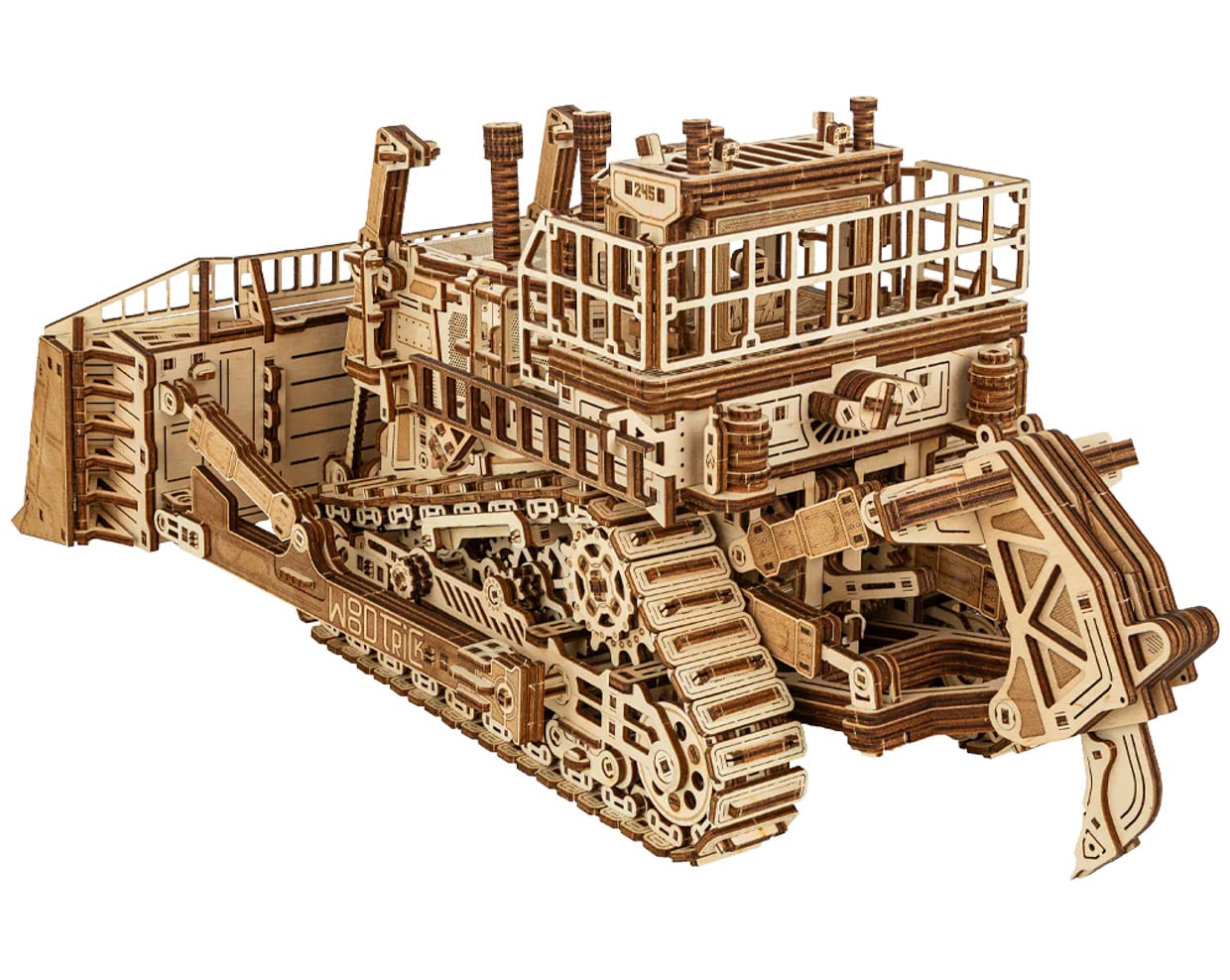 Build Your Own Wood Bulldozer with Over 1,700 Pieces