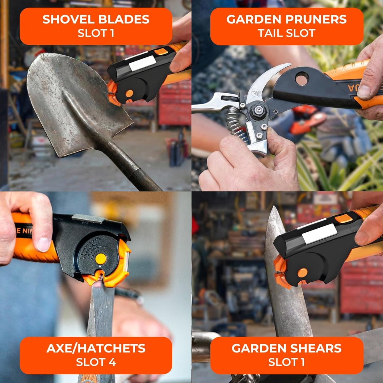 Orange Ninja 7-in-1 Blade Sharpener