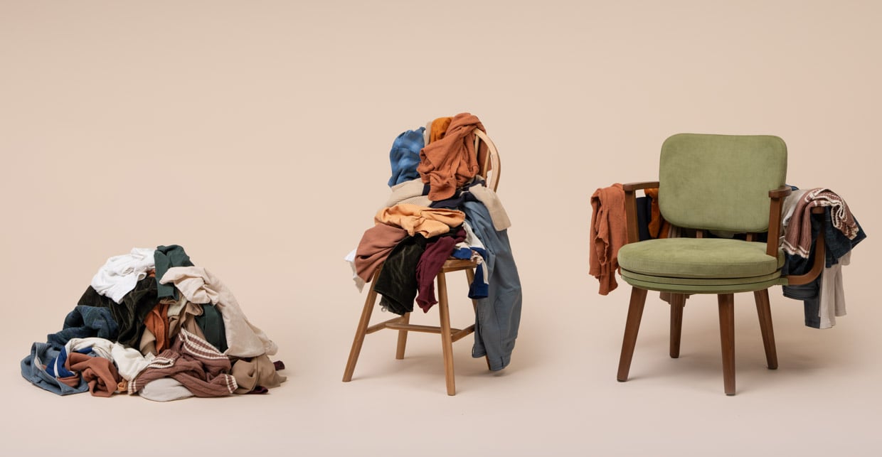 Yetch Studio Laundry Chair Lets You and Your Clothes Take a Seat