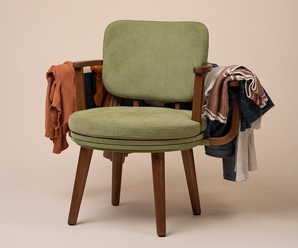 Yetch Studio Laundry Chair Lets You and Your Clothes Take a Seat