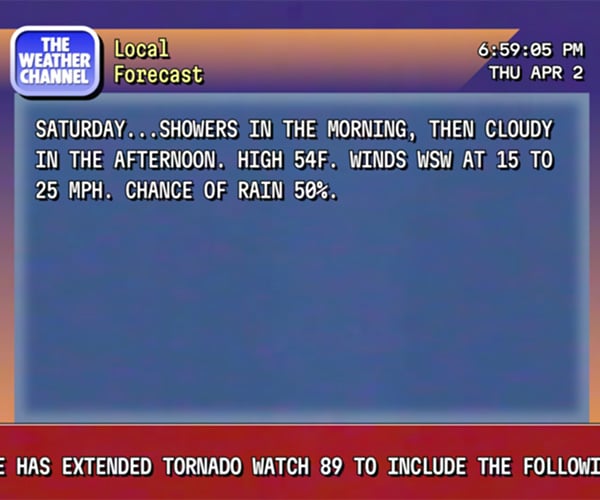 The Weather Channel’s Retro Forecast Prank Should Be Permanent
