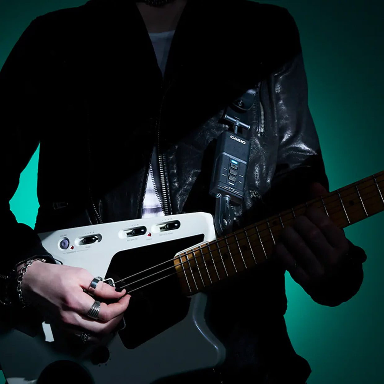 Casio Dimension Shifter Controls Guitar Effects with Your Shoulder Strap